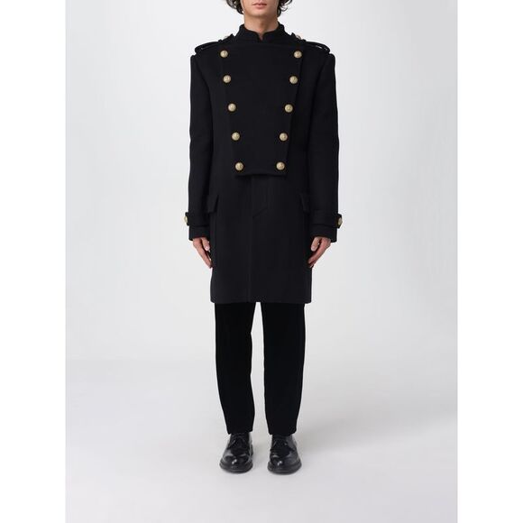 Balmain | Jackets & Coats | Balmain Coat Men Black | Poshmark